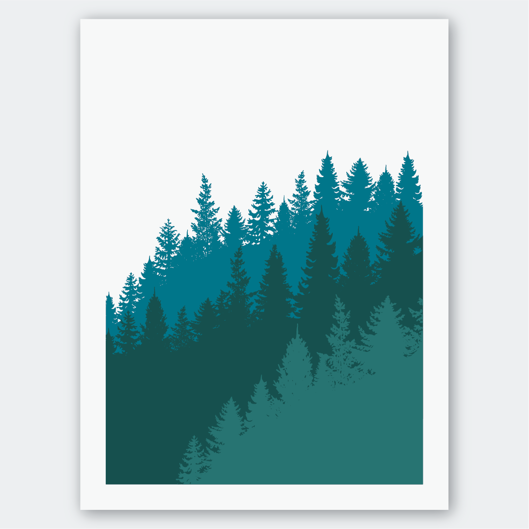 Treelines Overprint Art Print – Pike Street Press
